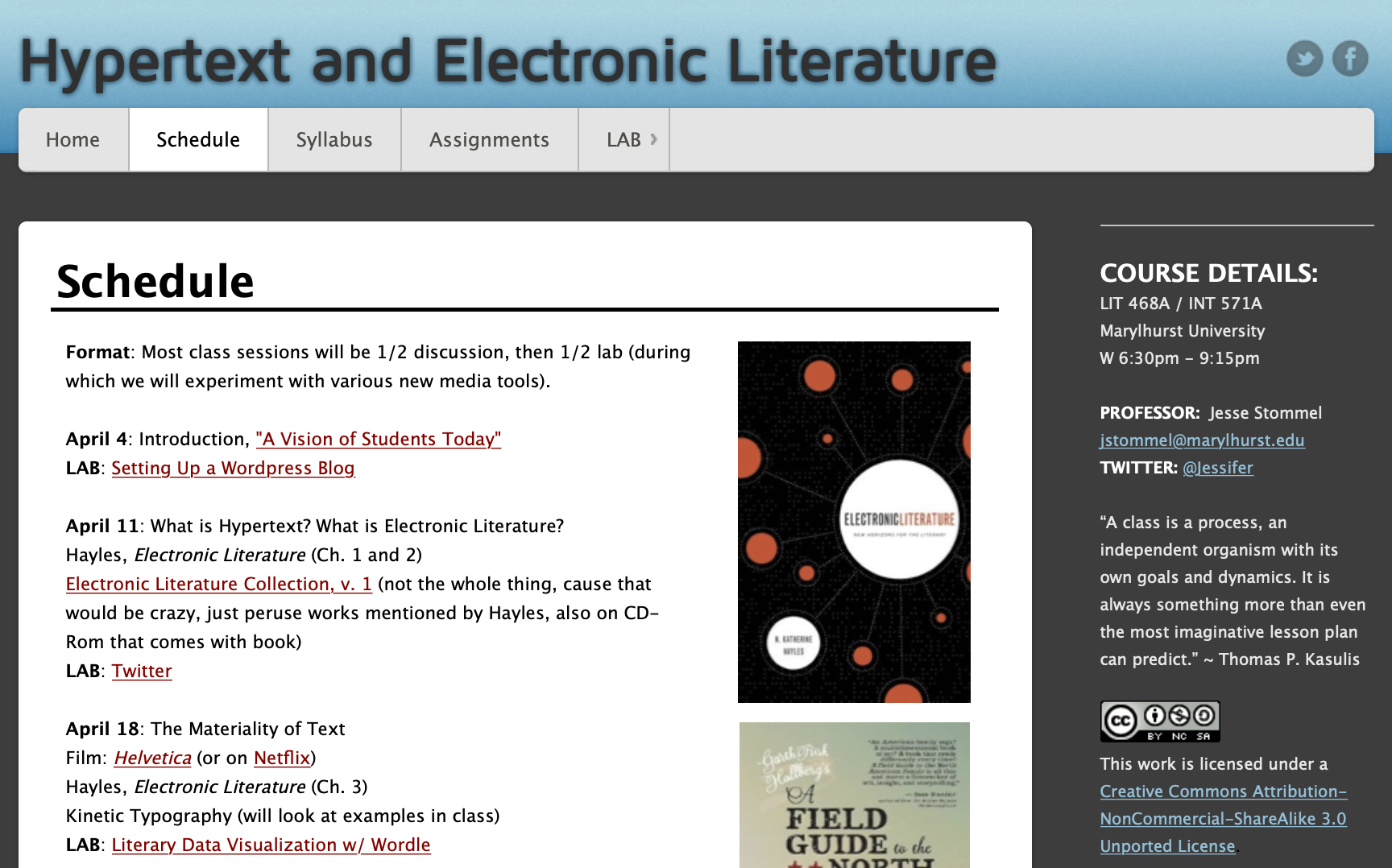 Electronic Literature | 2012